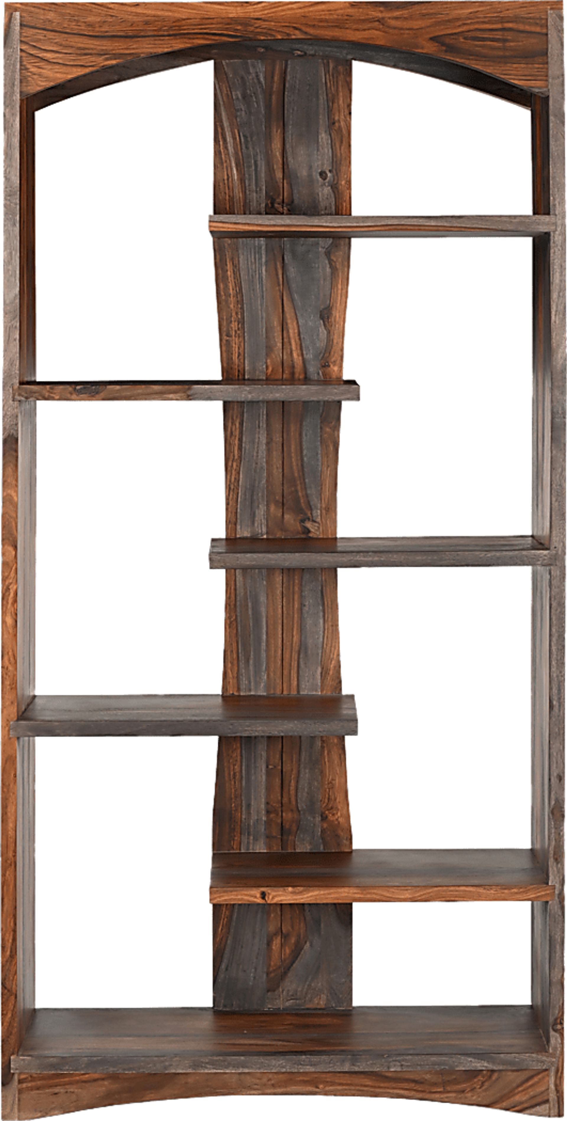 Hillindale Brown Dark Wood Bookcase | Rooms to Go