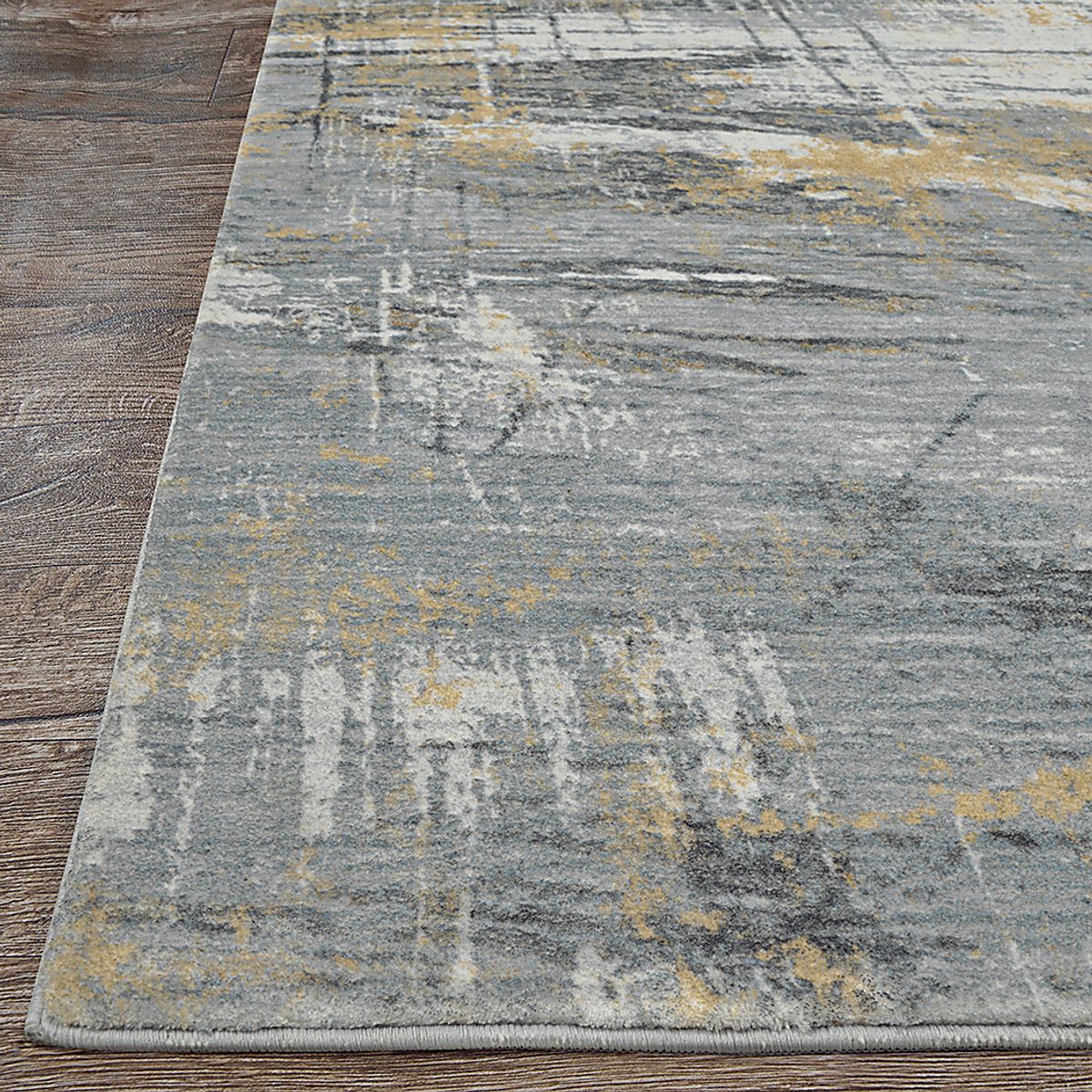 Hillswick Brown,Gray Rug | Rooms to Go