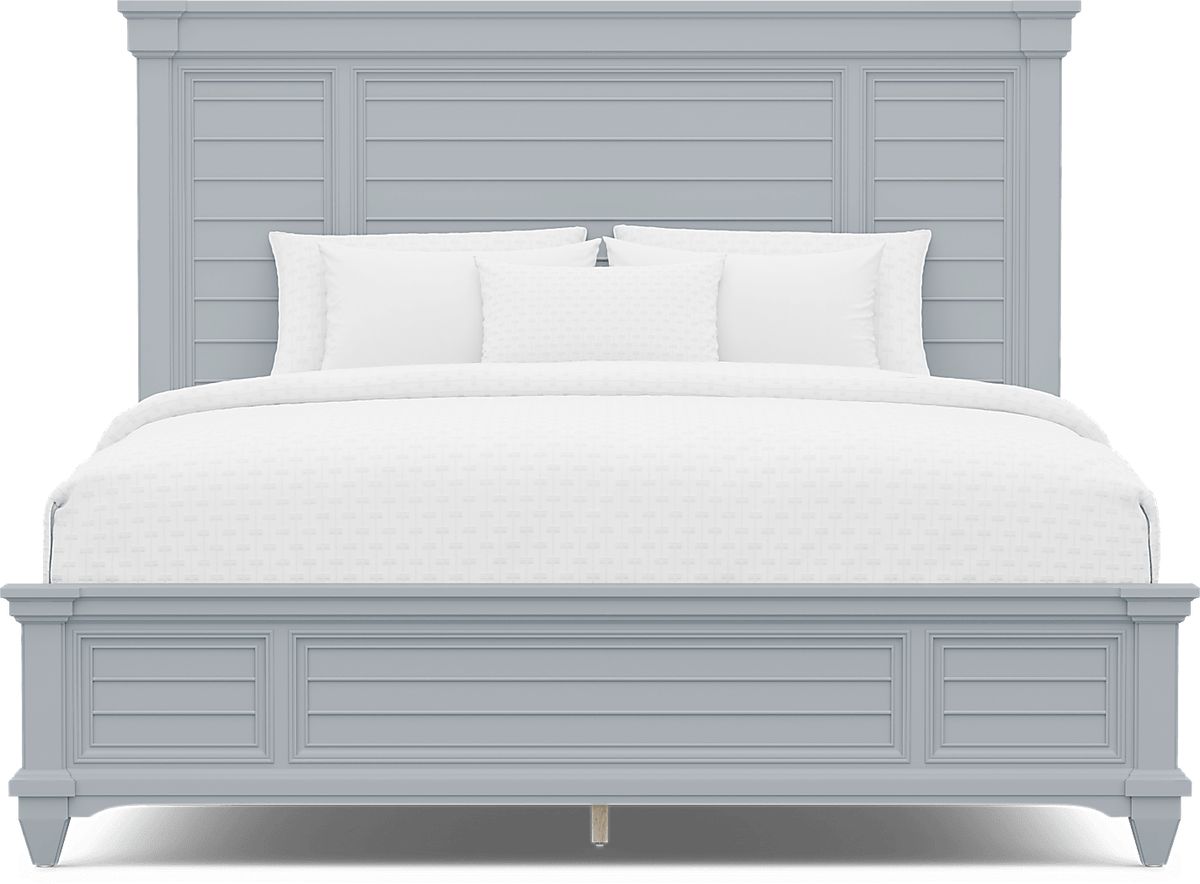 Hilton Head Blue Colors 3 Pc King Panel Bed | Rooms to Go