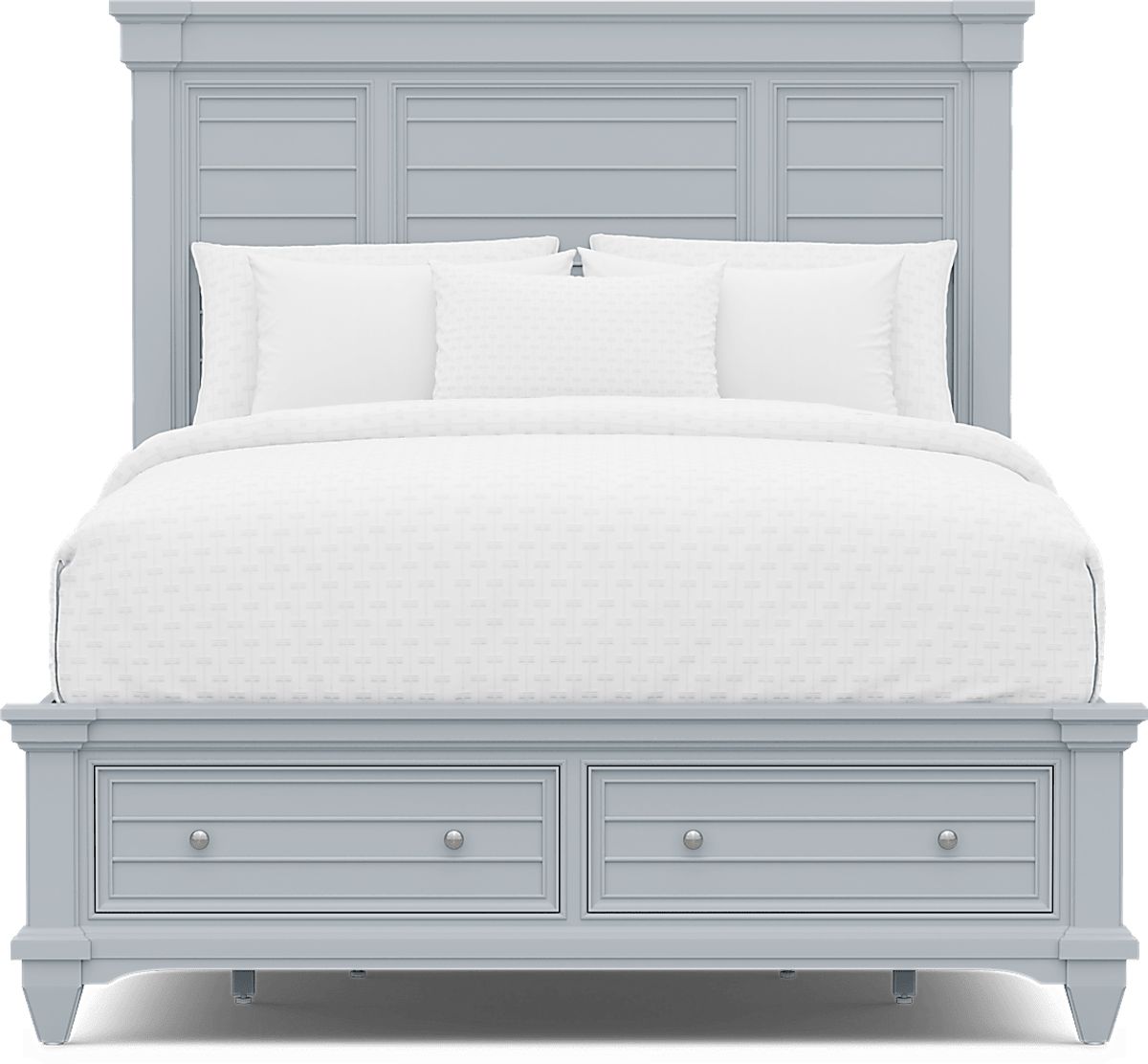 Hilton Head Blue Colors 3 Pc Queen Storage Bed | Rooms to Go