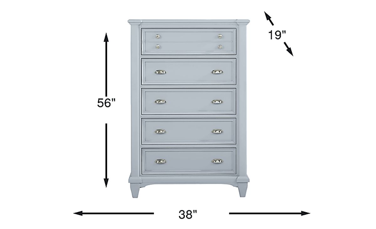 Hilton Head Blue Colors Chest | Rooms to Go
