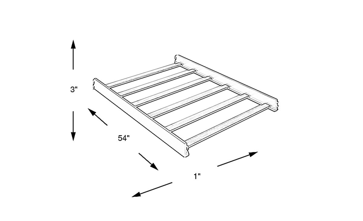 Hilton Head Graphite Black Conversion Rails | Rooms to Go