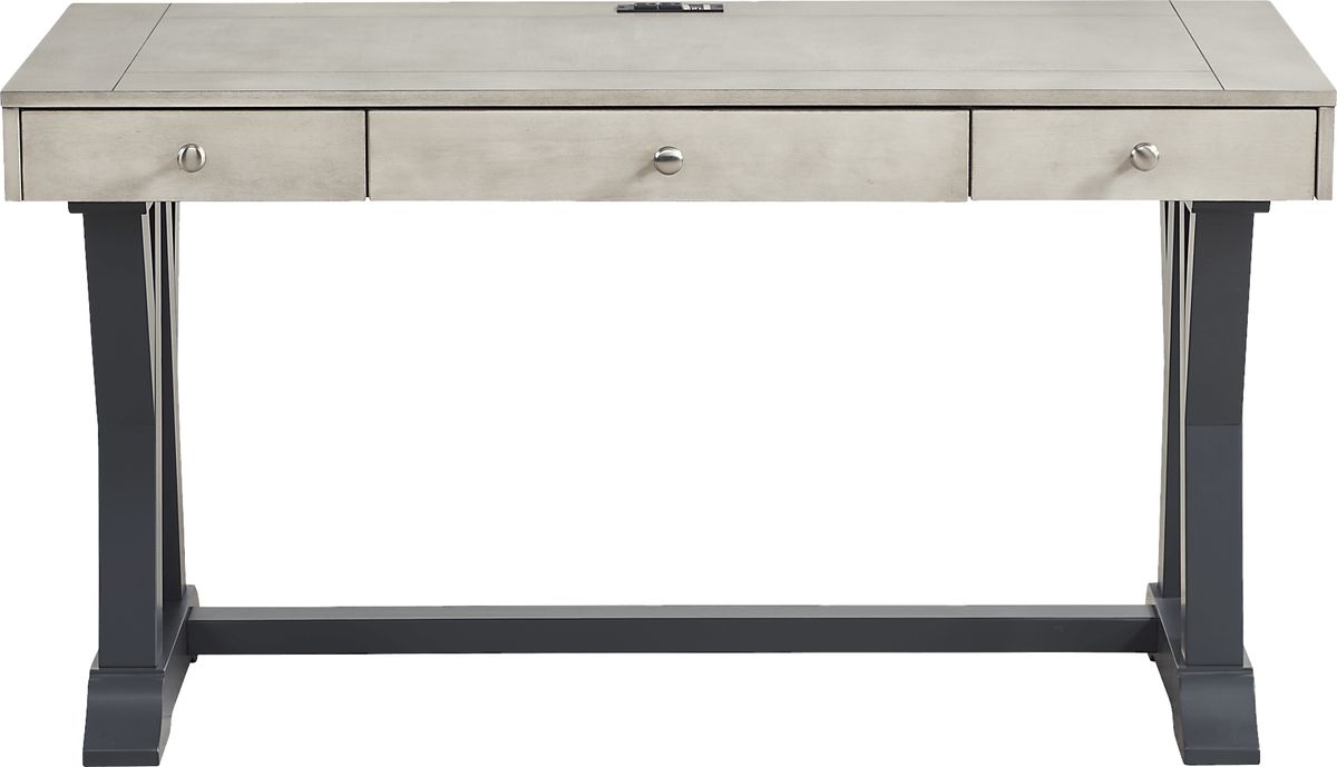 Hilton Head Graphite Black Desk | Rooms to Go