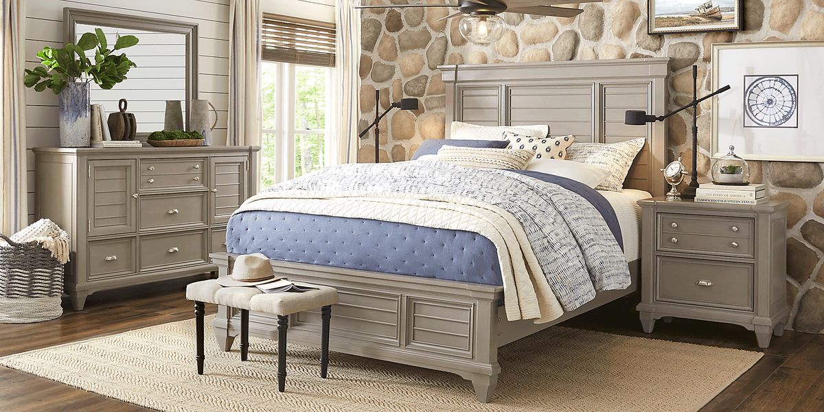 Hilton Head Gray Door Dresser | Rooms to Go