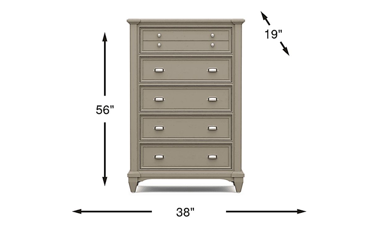 Hilton Head Gray Chest | Rooms to Go