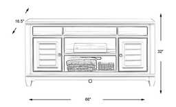 Hilton Head Mint Colors Console | Rooms to Go