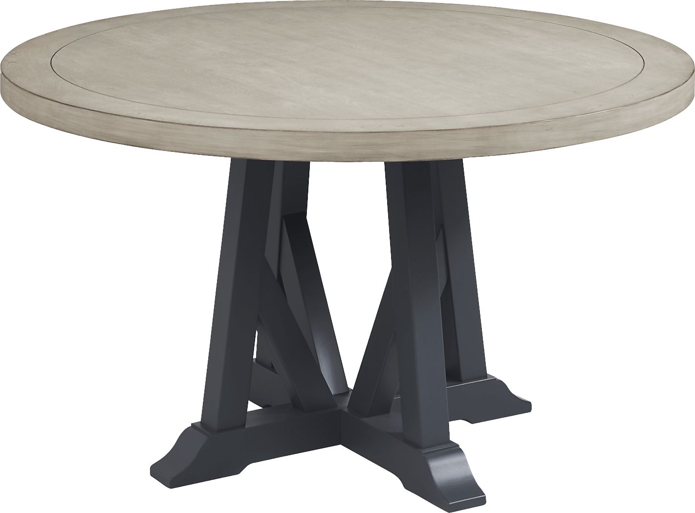 Hilton Head Round Dining Table with Graphite Base - Rooms To Go