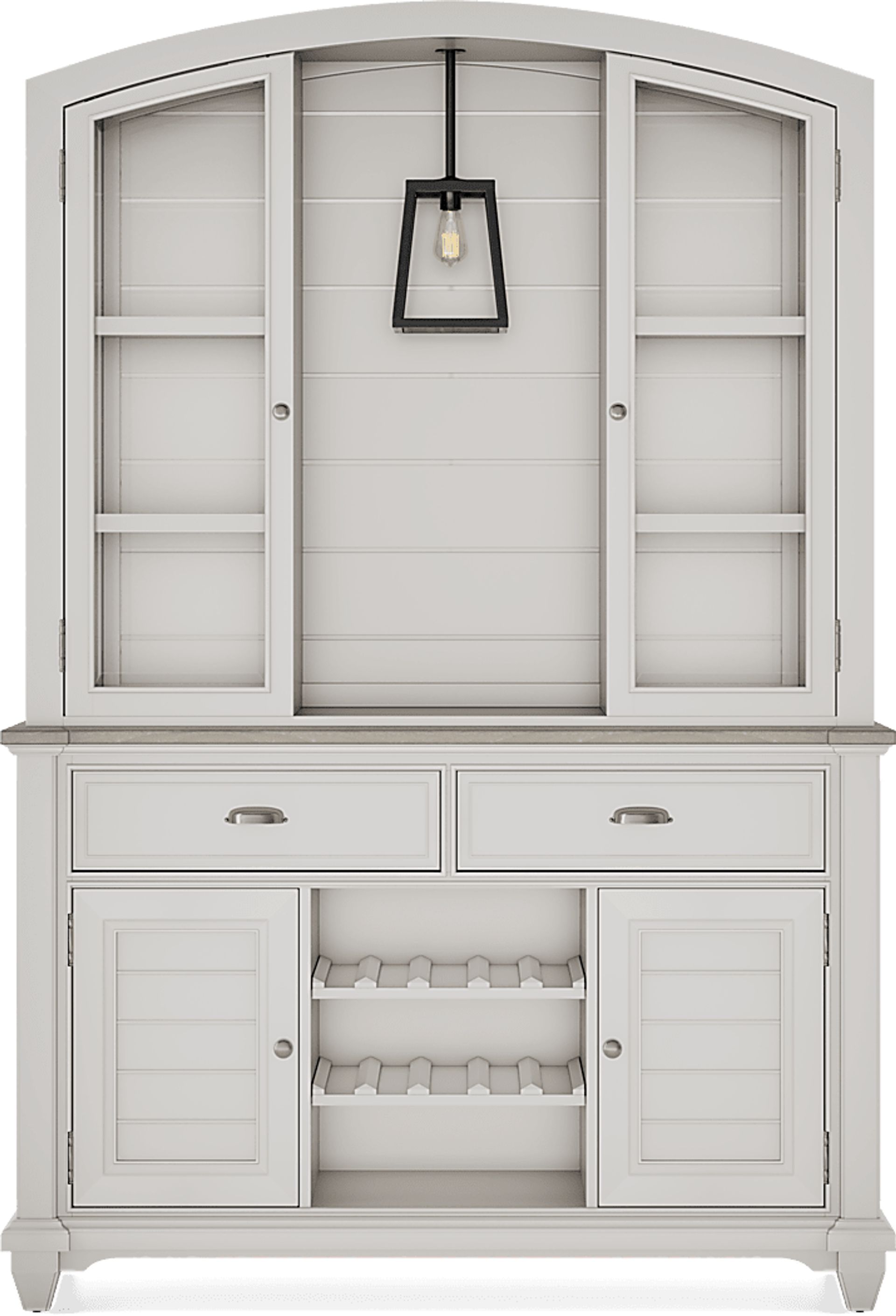 Hilton Head White Colors,White 2 Pc Buffet And Hutch | Rooms to Go
