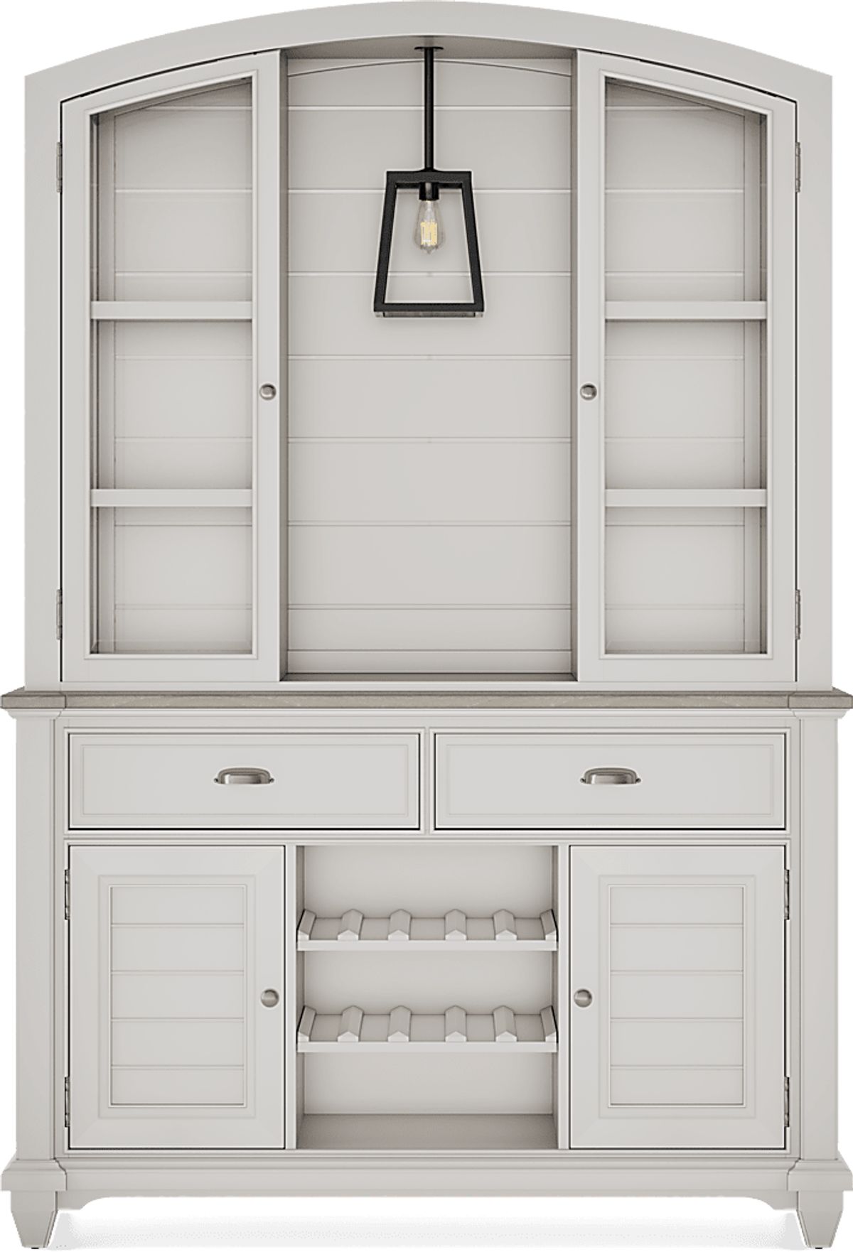 Hilton Head White Colors,White 2 Pc Buffet And Hutch | Rooms to Go