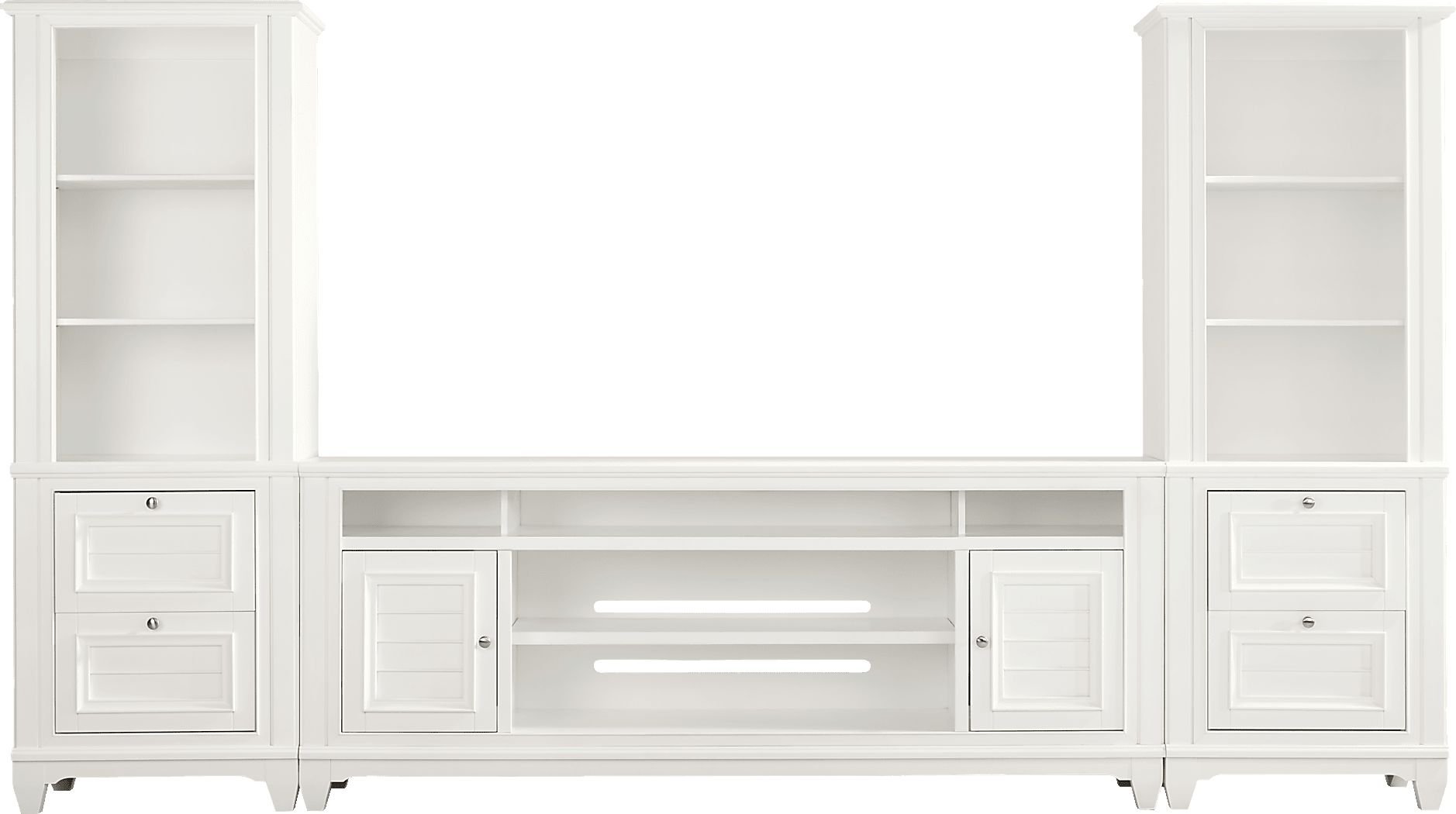 Hilton Head White Colors,White 66 in. Console | Rooms to Go