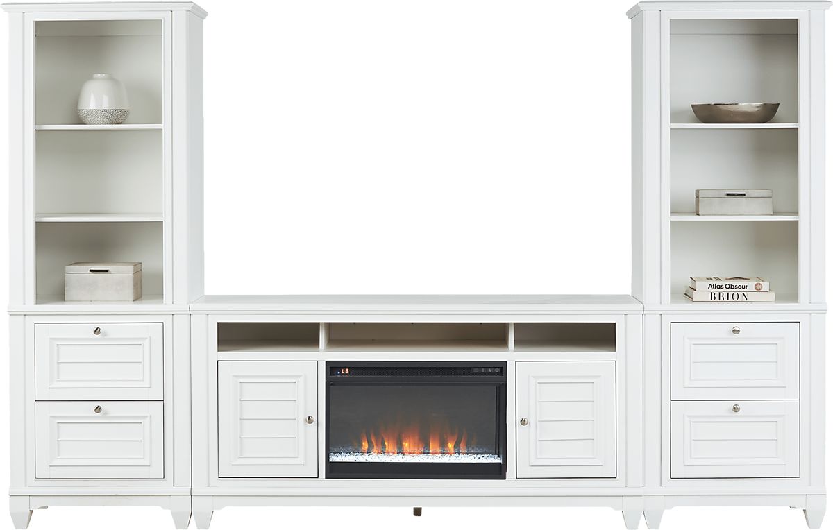 Hilton Head 4 Pc White Colors,White Wall Unit | Rooms to Go