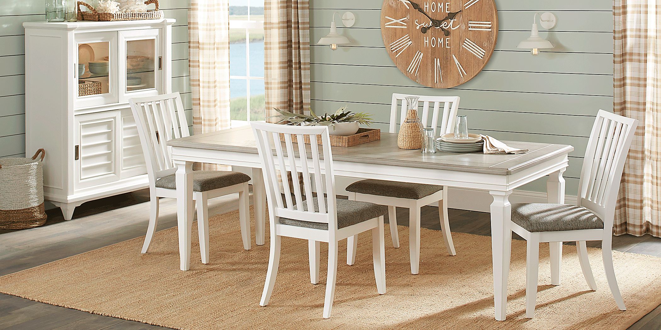 Hilton Head 5 Pc White Colors,White Dining Room Set With Dining Table ...