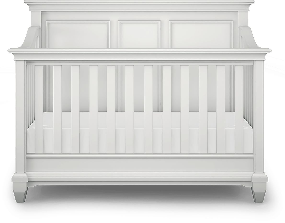 Hilton Head White 6 Pc Nursery with Toddler & Conversion Rails - Rooms ...