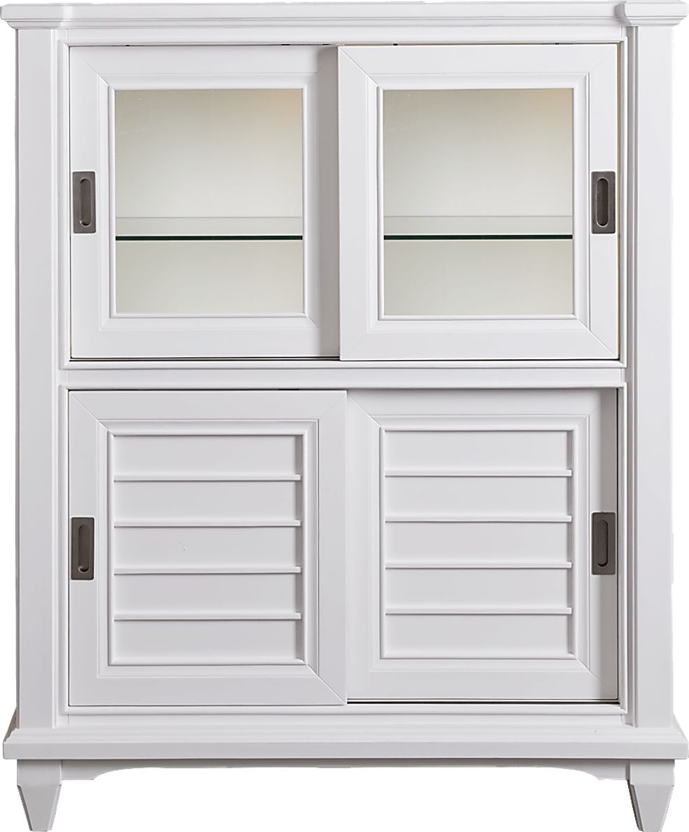 Hilton Head White Colors,White Curio - Rooms To Go