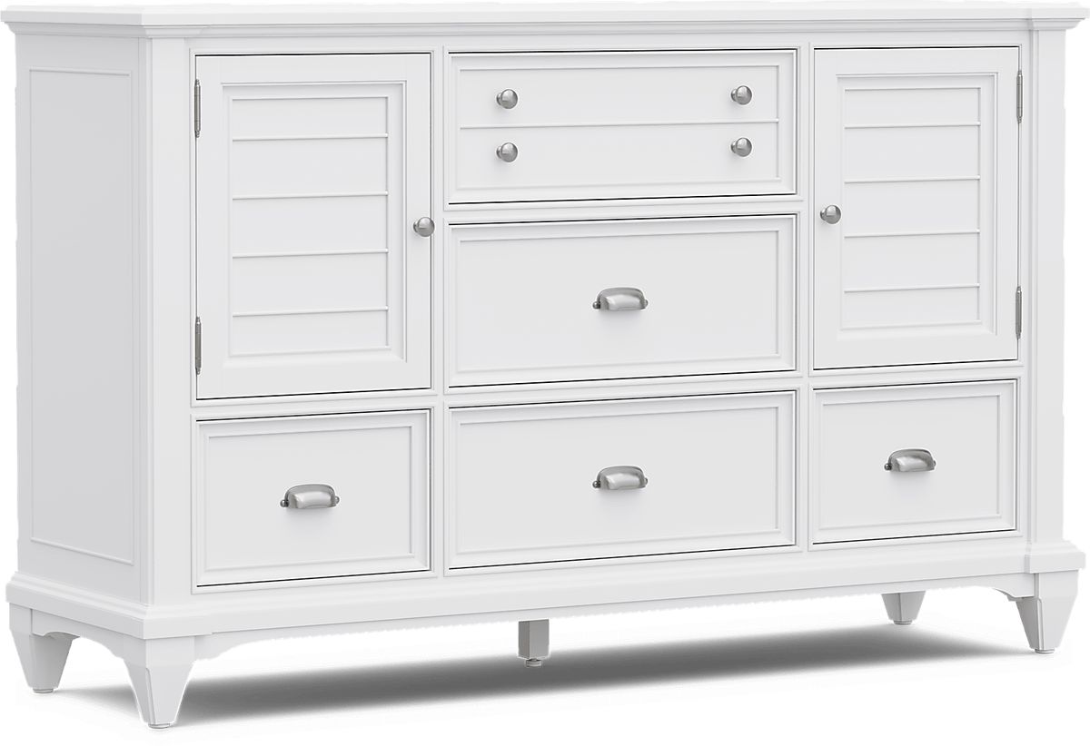 Hilton Head 5 Pc White Colors,White Queen Bedroom Set With 3 Pc Queen ...