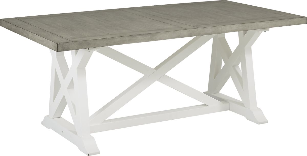 Hilton Head 5 Pc White Colors,White Graphite Gray Dining Room Set With ...