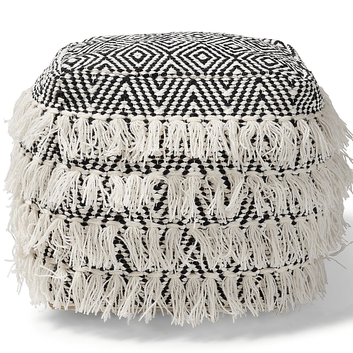 Holly Vista Beige Pouf - Rooms To Go