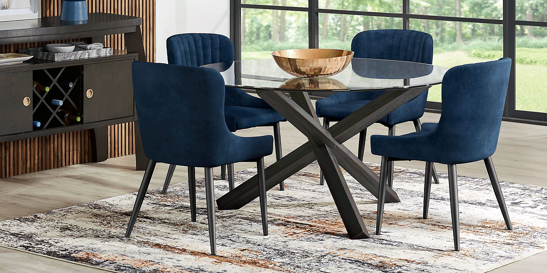 Indigo dining chairs store