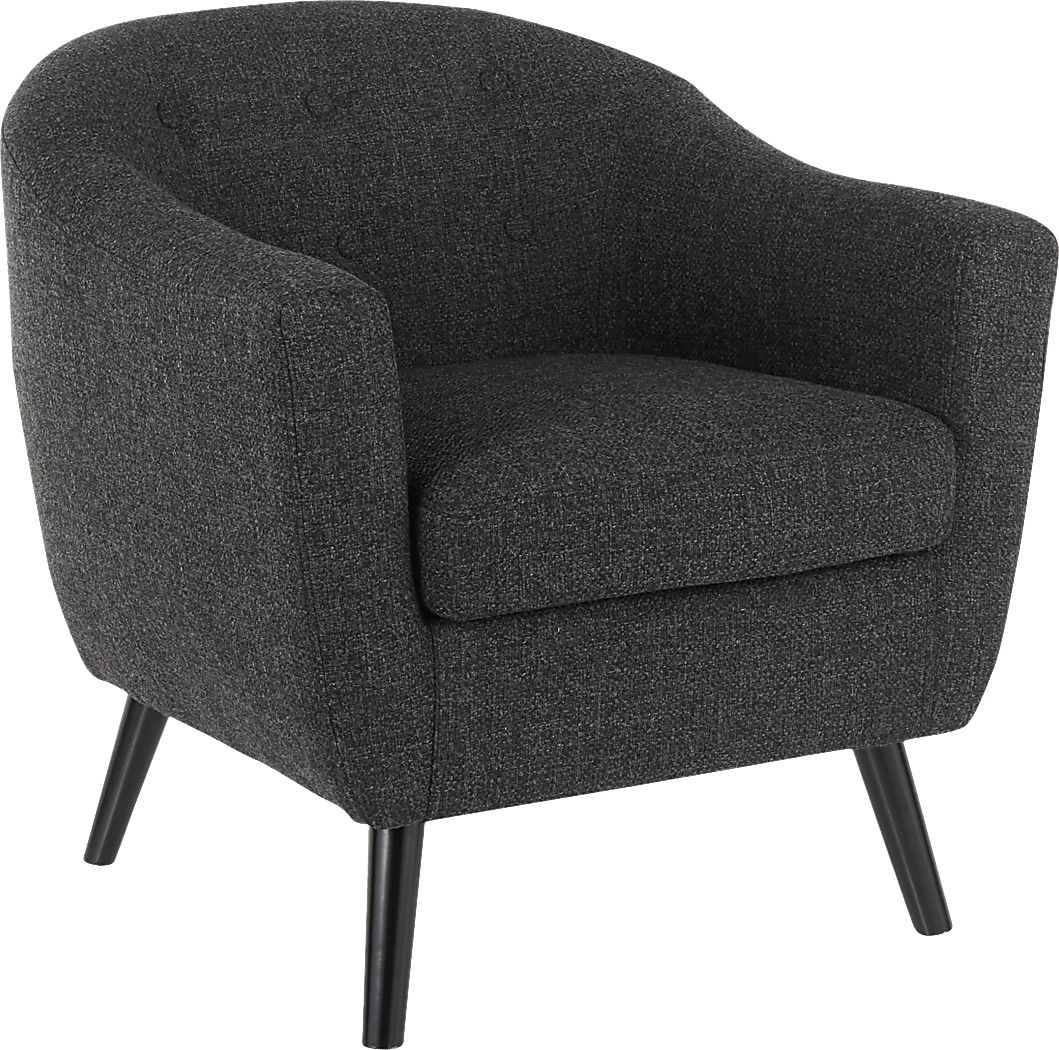 Hollylock Black Accent Chair - Rooms To Go