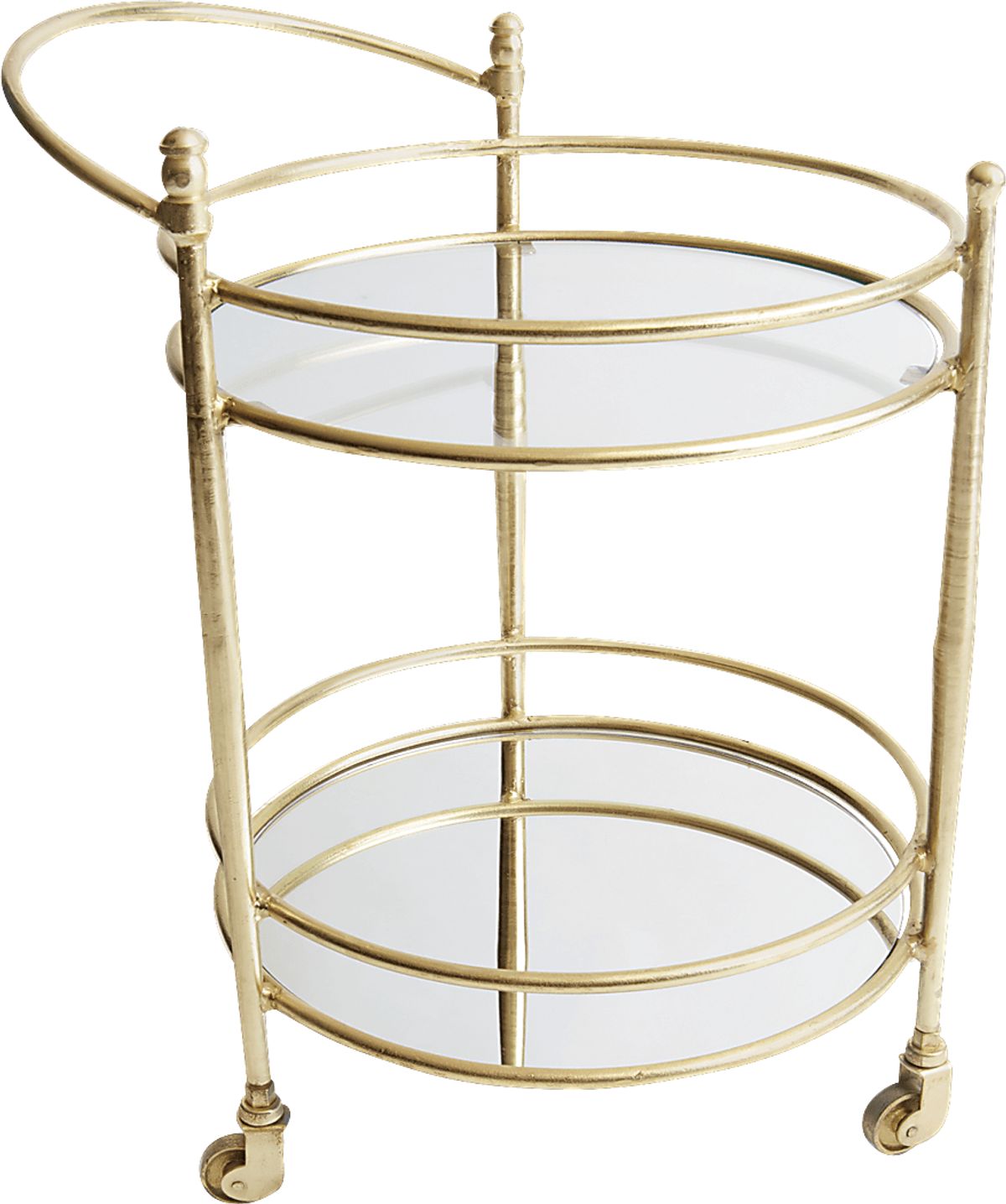 Hollymead Gold Colors,Metal Bar Cart | Rooms to Go