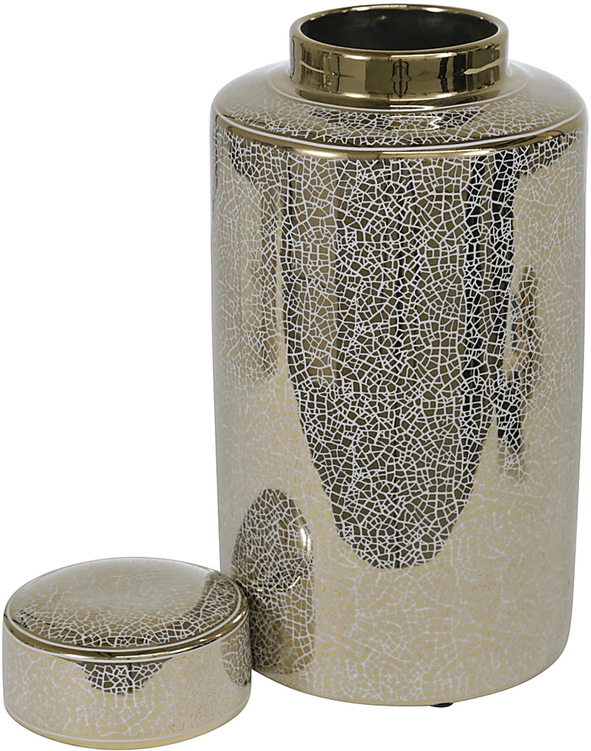 Holtzmann Gold Colors,Metal Yellow Jar | Rooms to Go