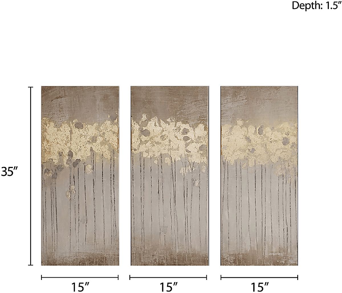 Homsy Taupe Beige Artwork, Set Of 3 | Rooms to Go