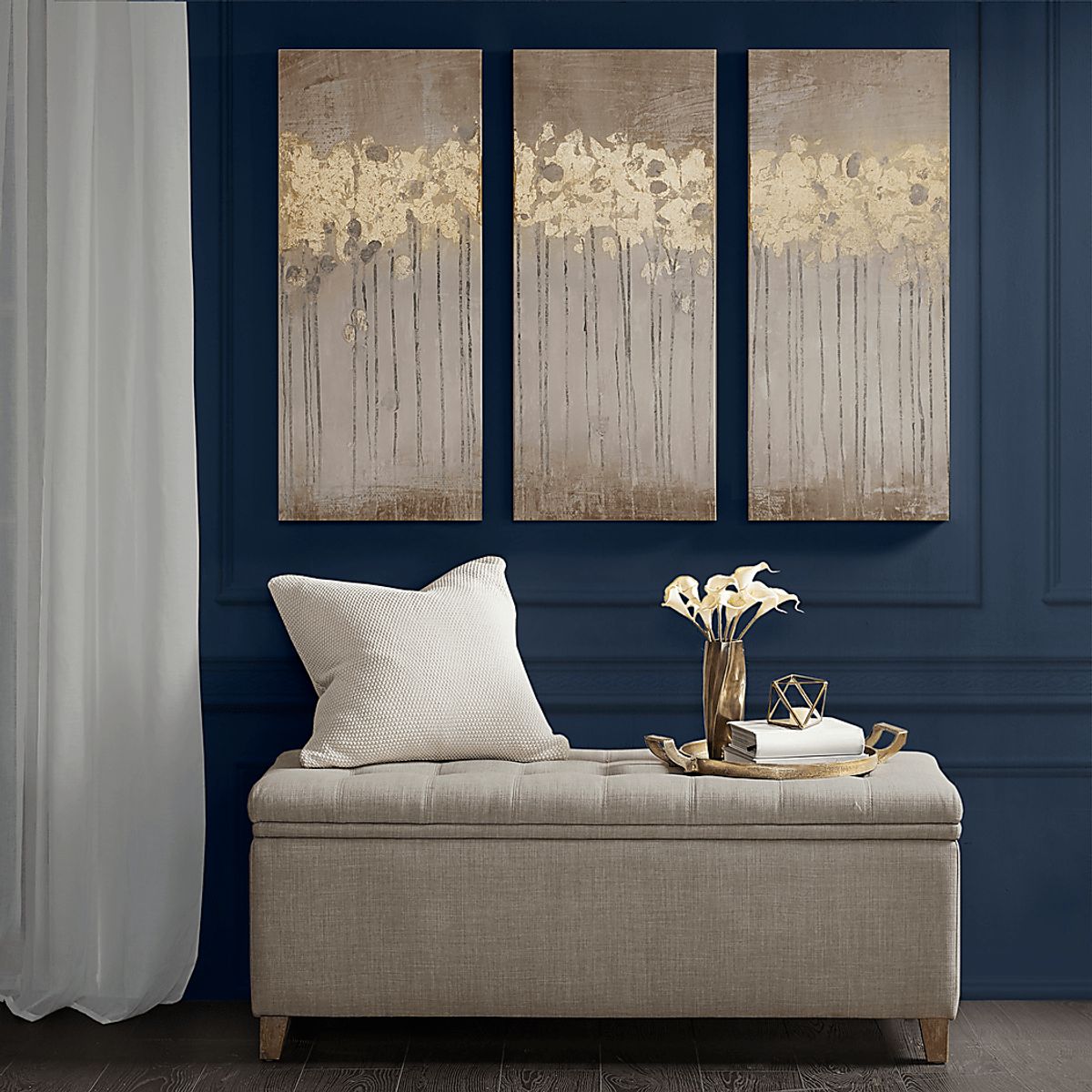 Homsy Taupe Beige Artwork, Set Of 3 | Rooms to Go