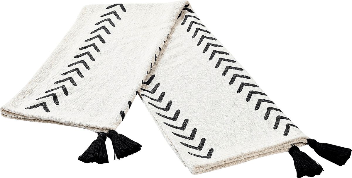 Hookstone II Black,White Throw Blanket | Rooms to Go