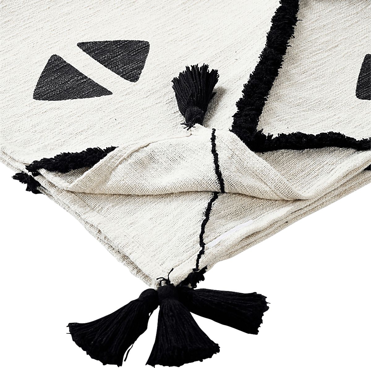 Hookstone III Black,White Throw Blanket | Rooms to Go