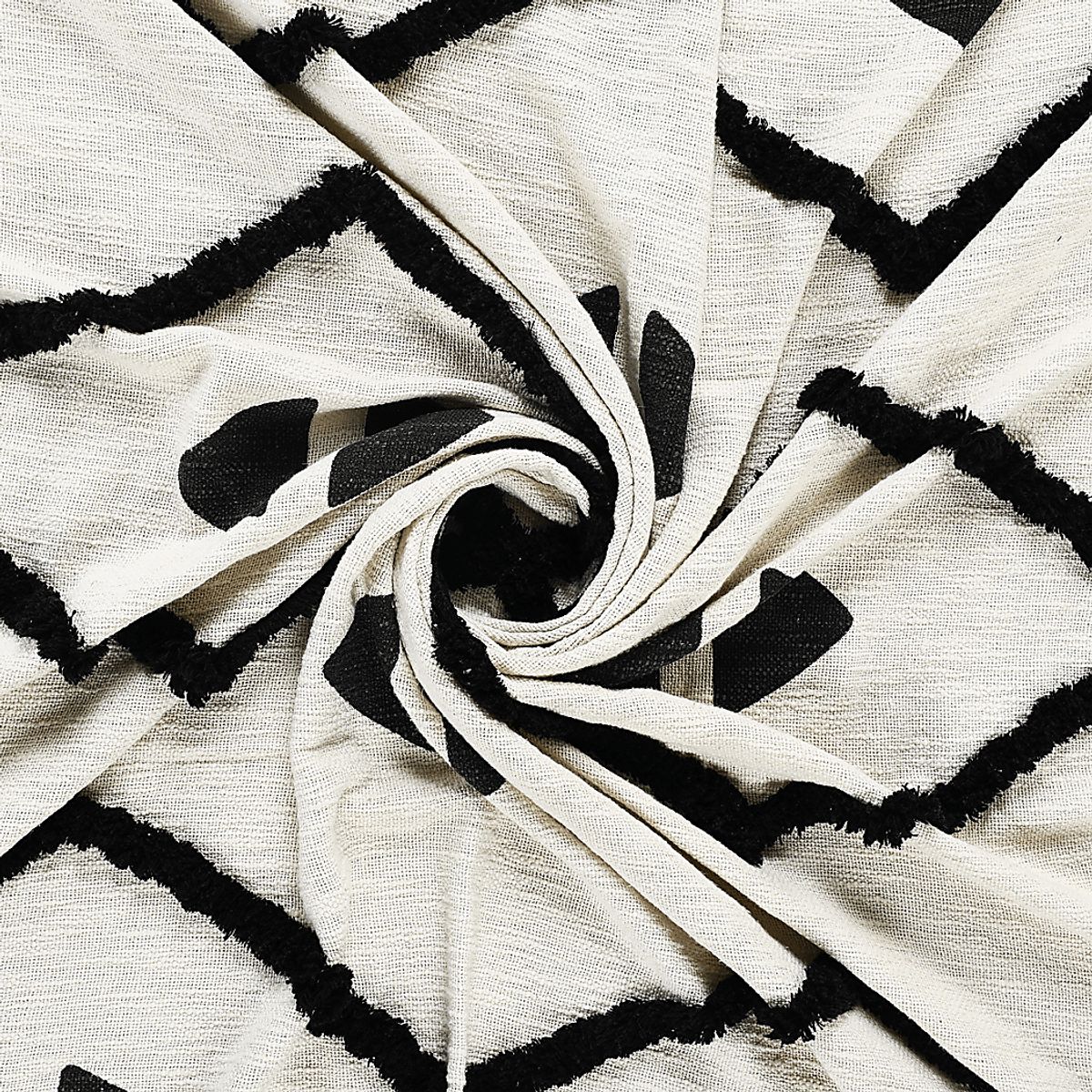 Hookstone III Black,White Throw Blanket | Rooms to Go