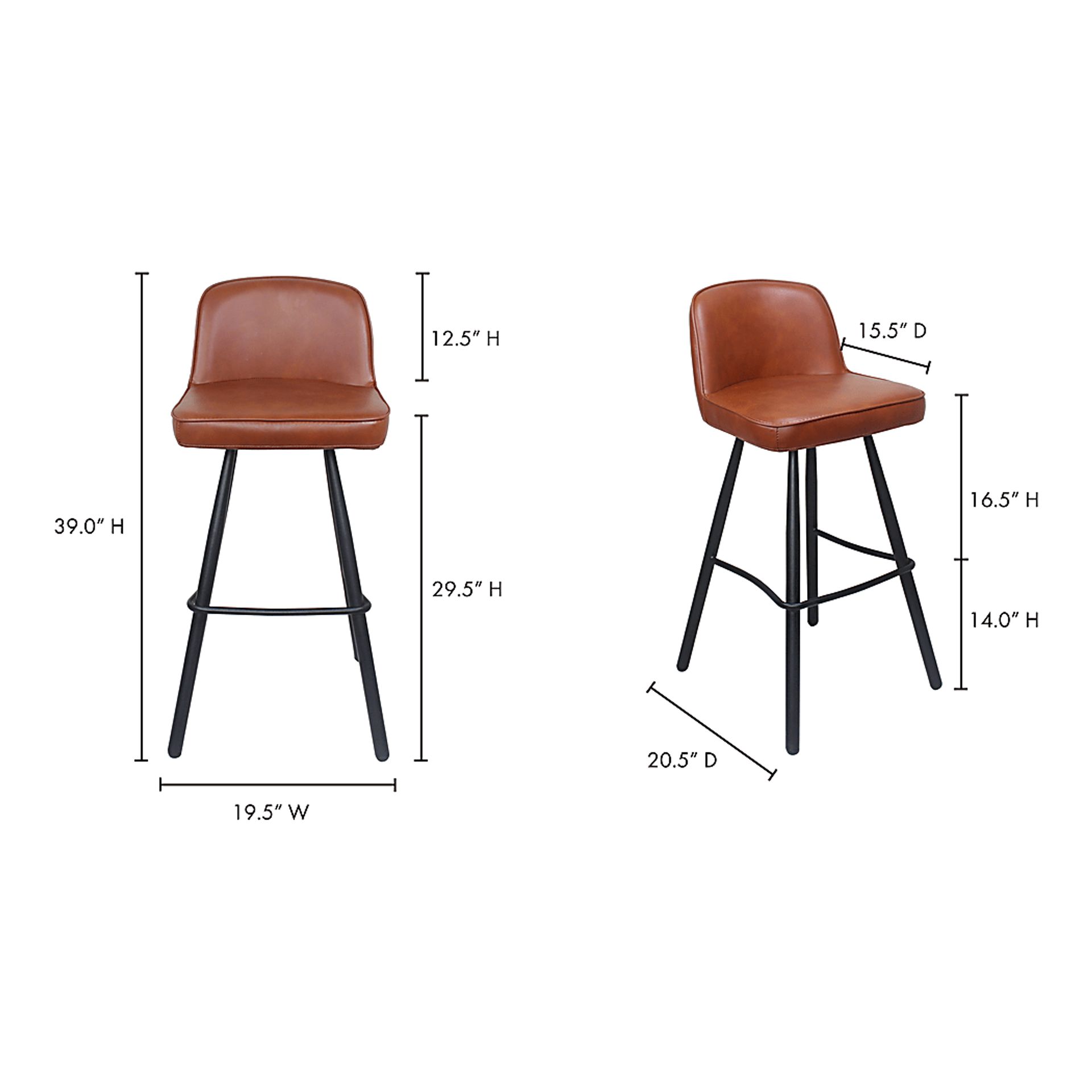 Horizon Drive Black Black,Colors Barstool | Rooms to Go