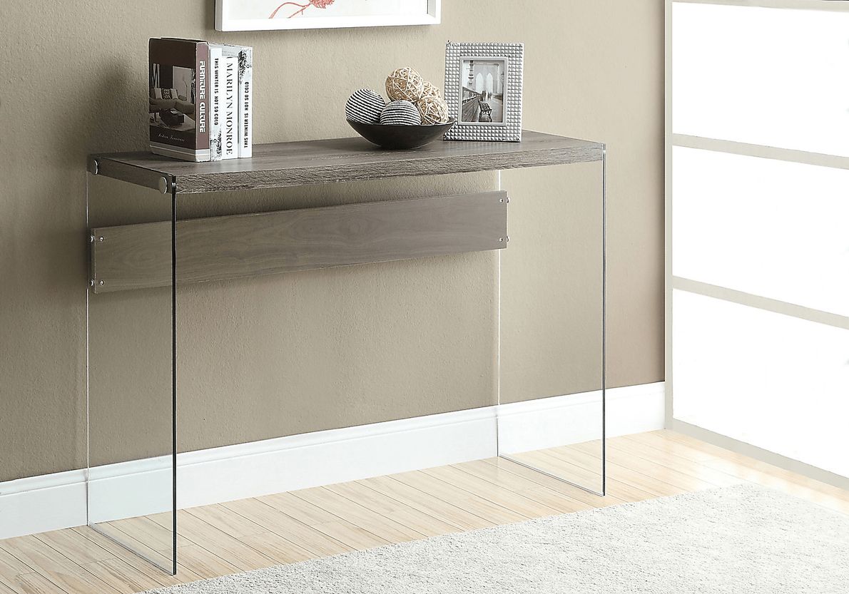 Housely Taupe Console Table - Rooms To Go
