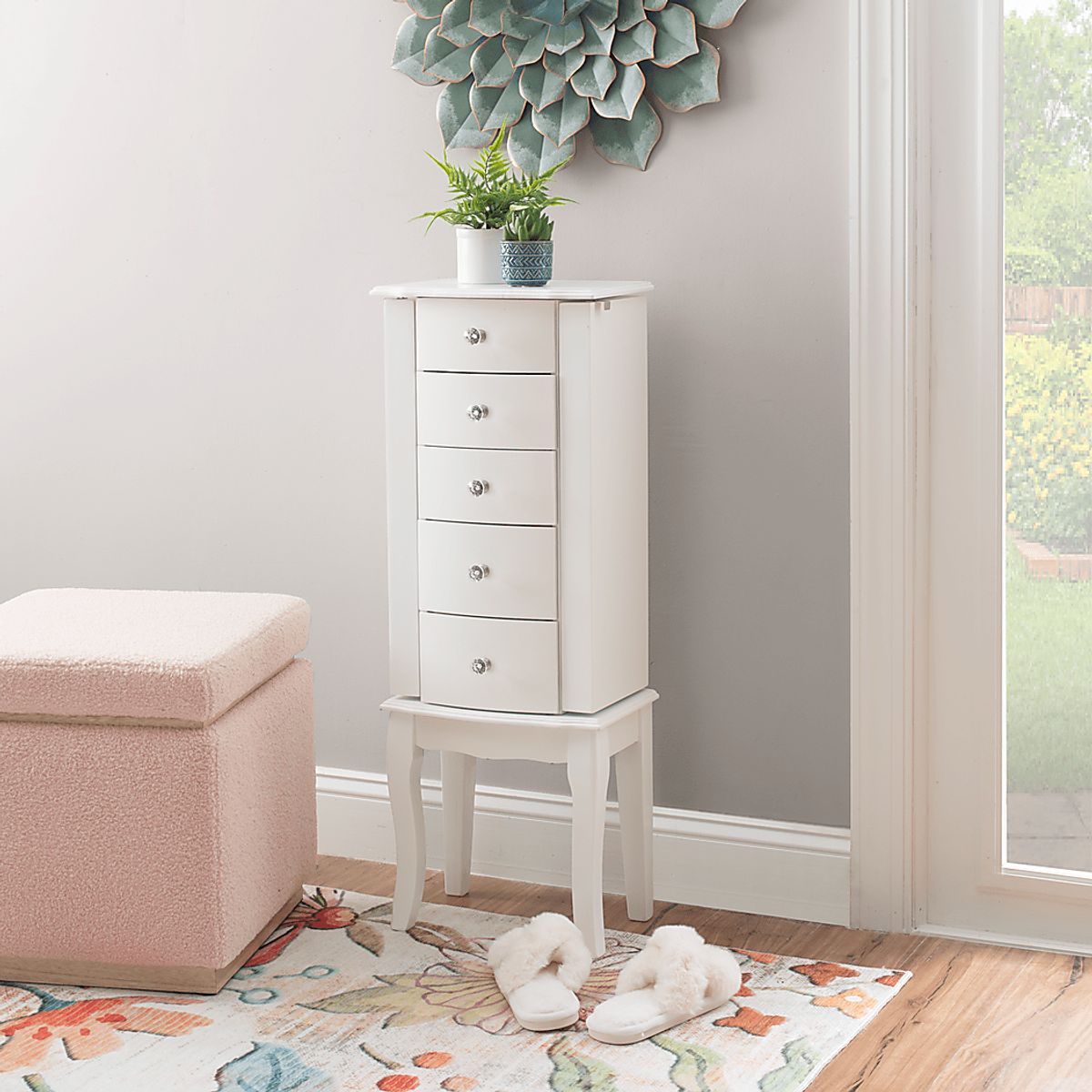 Howison White Colors,White Jewelry Armoire | Rooms to Go