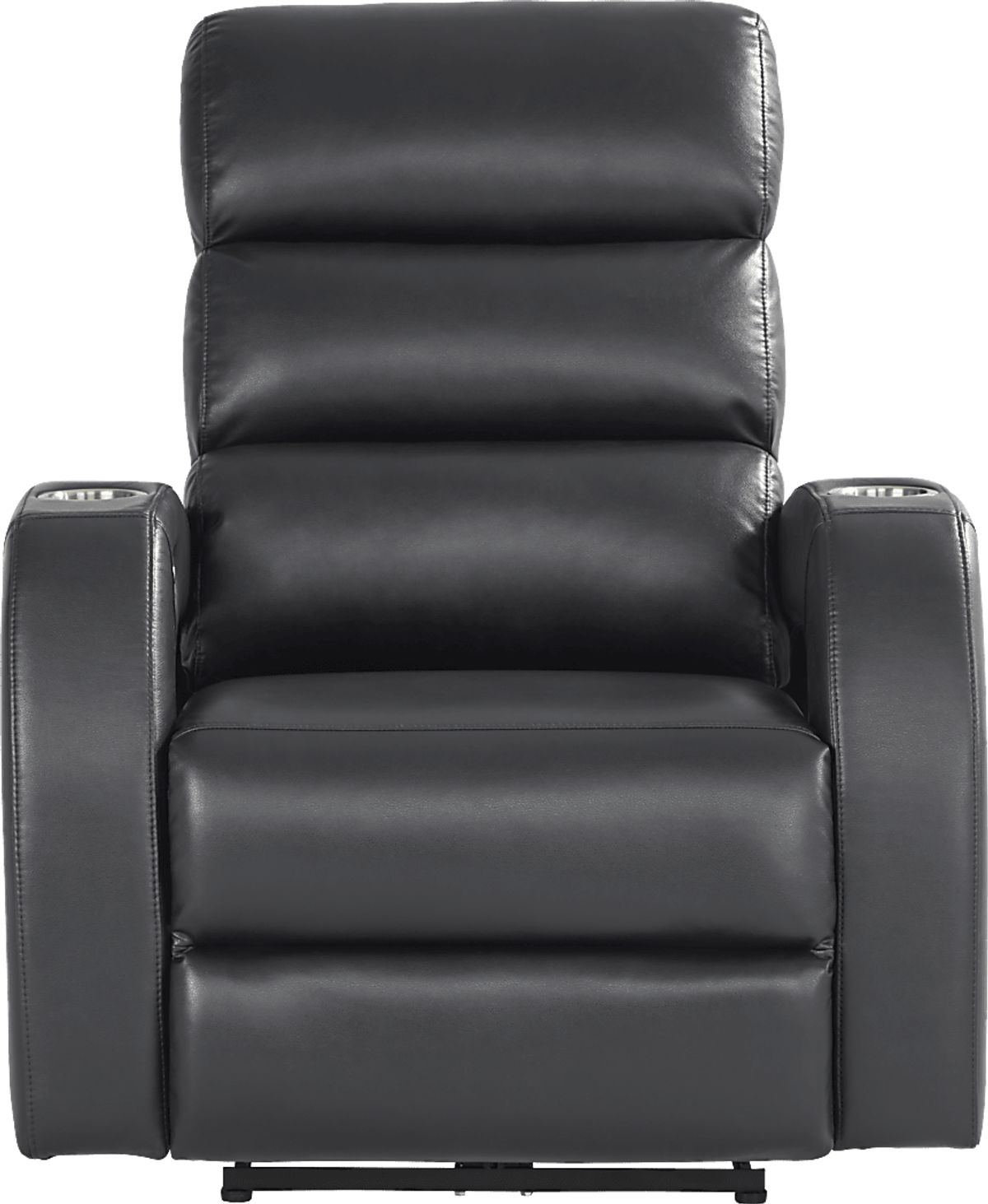 Hudson Heights Black Polyester Fabric Power Recliner | Rooms to Go