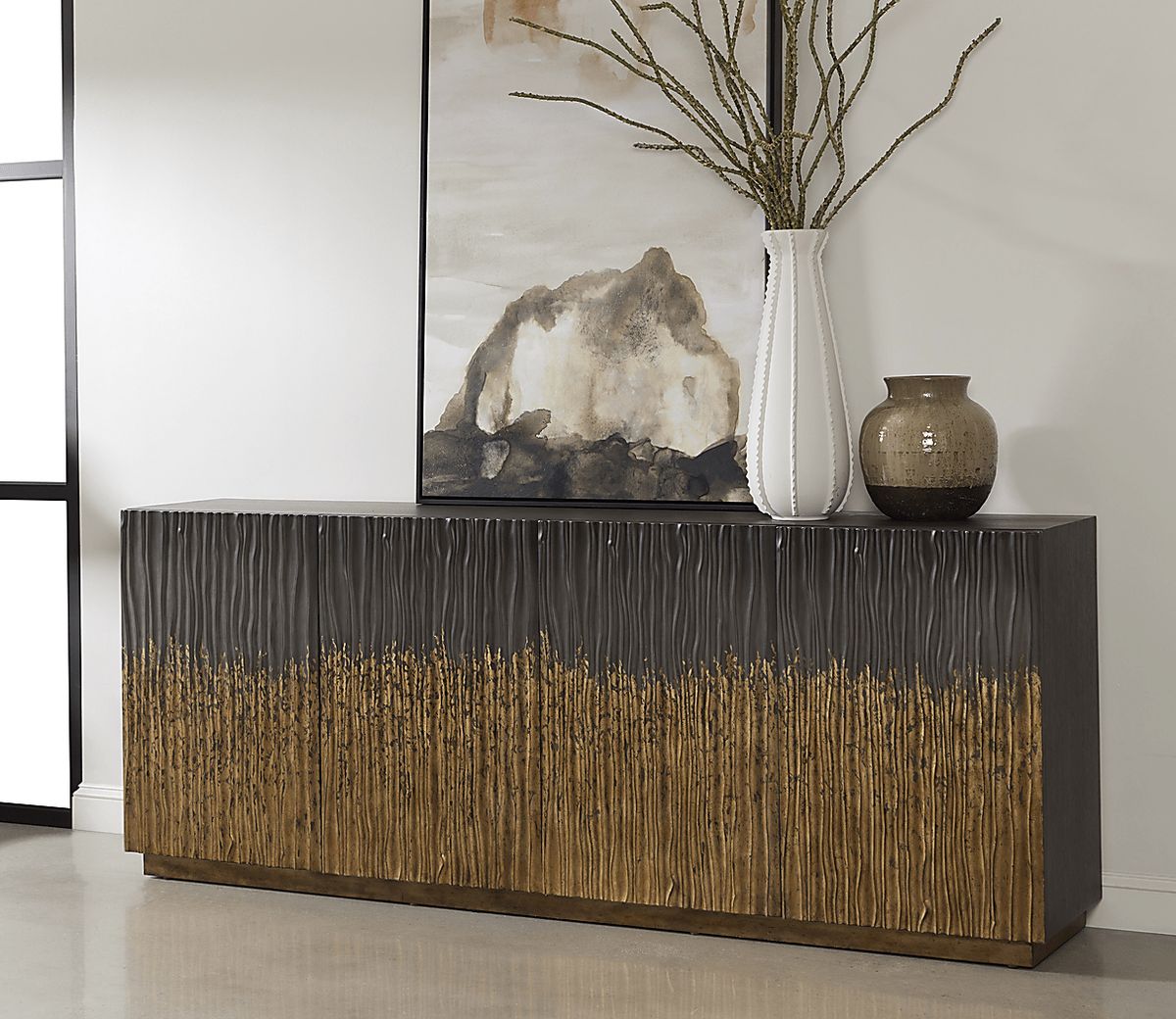 Hullen Gray Credenza | Rooms to Go