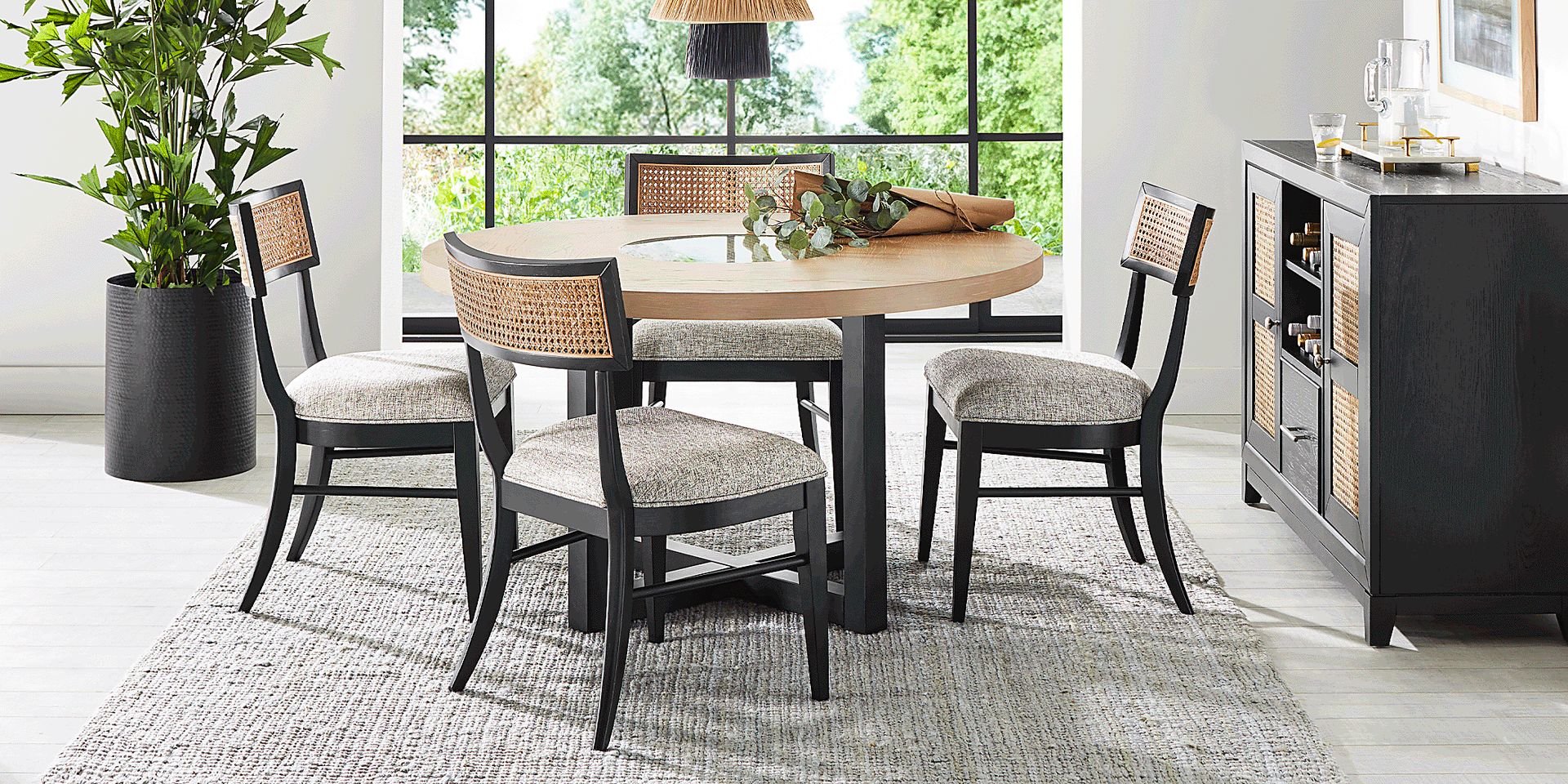 Hunter Springs Black Black,Colors Dining Table | Rooms to Go