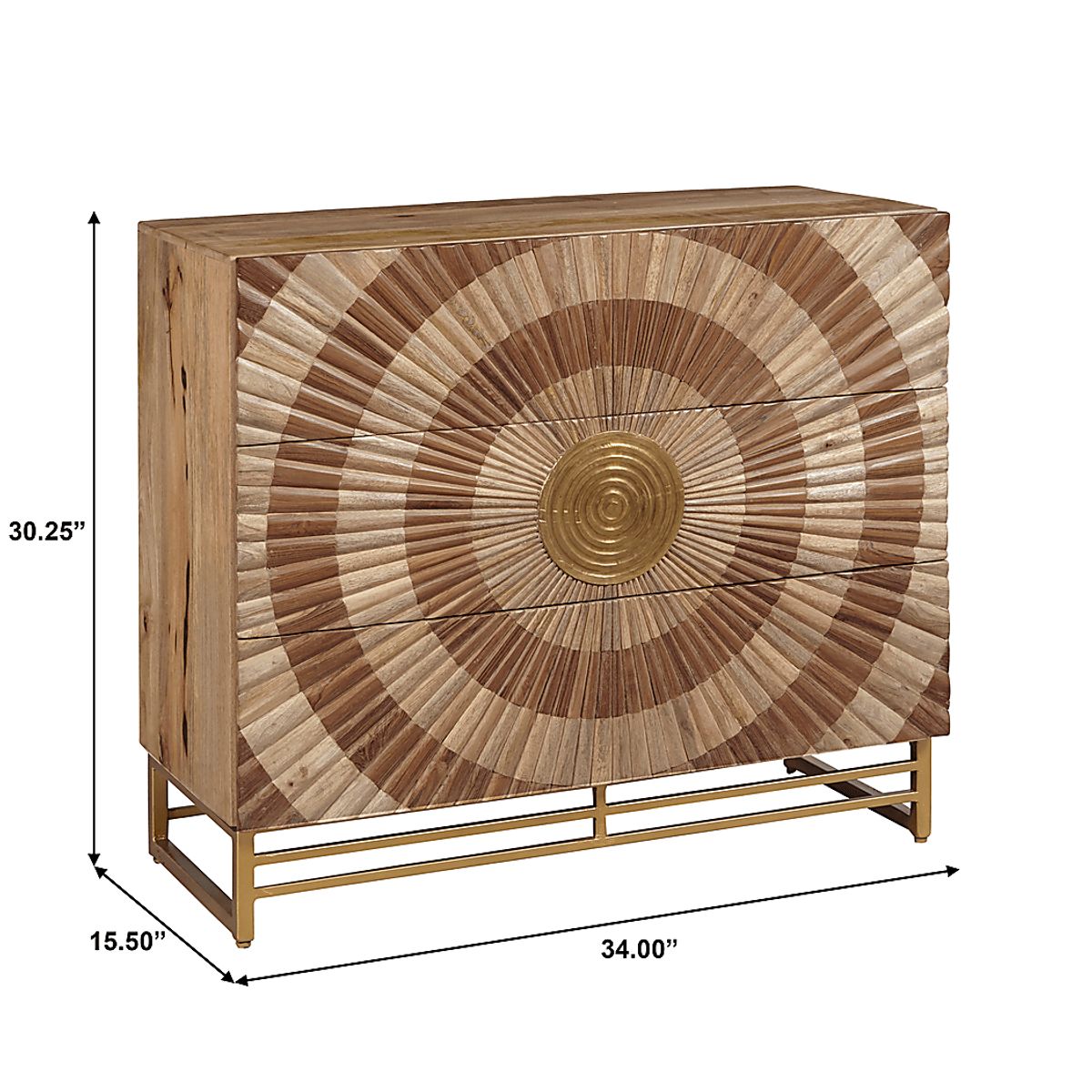 Hurleston Brown Dark Wood Accent Cabinet | Rooms to Go