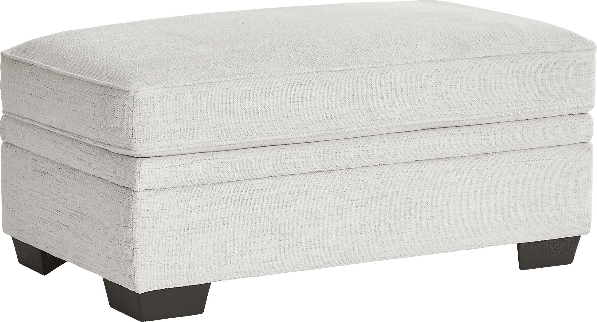 Hutchinson Cream Beige Polyester Fabric Ottoman | Rooms to Go