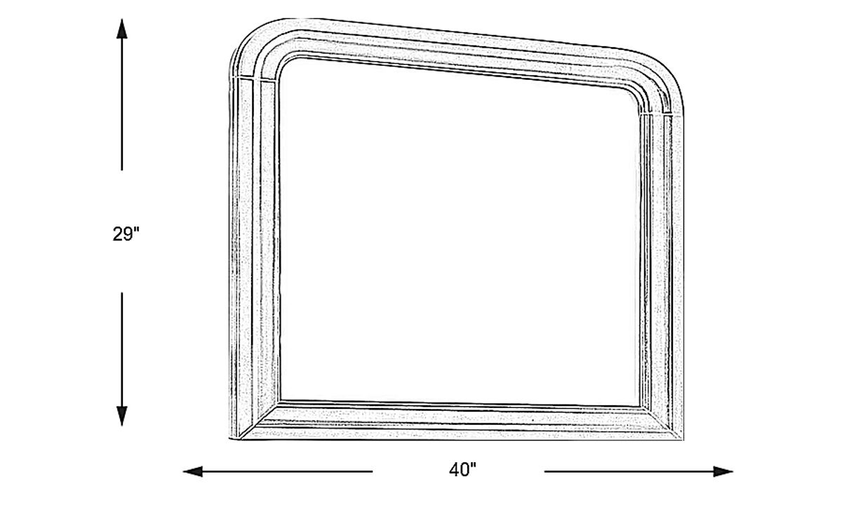 Hydeville Brown Dark Wood Mirror | Rooms to Go