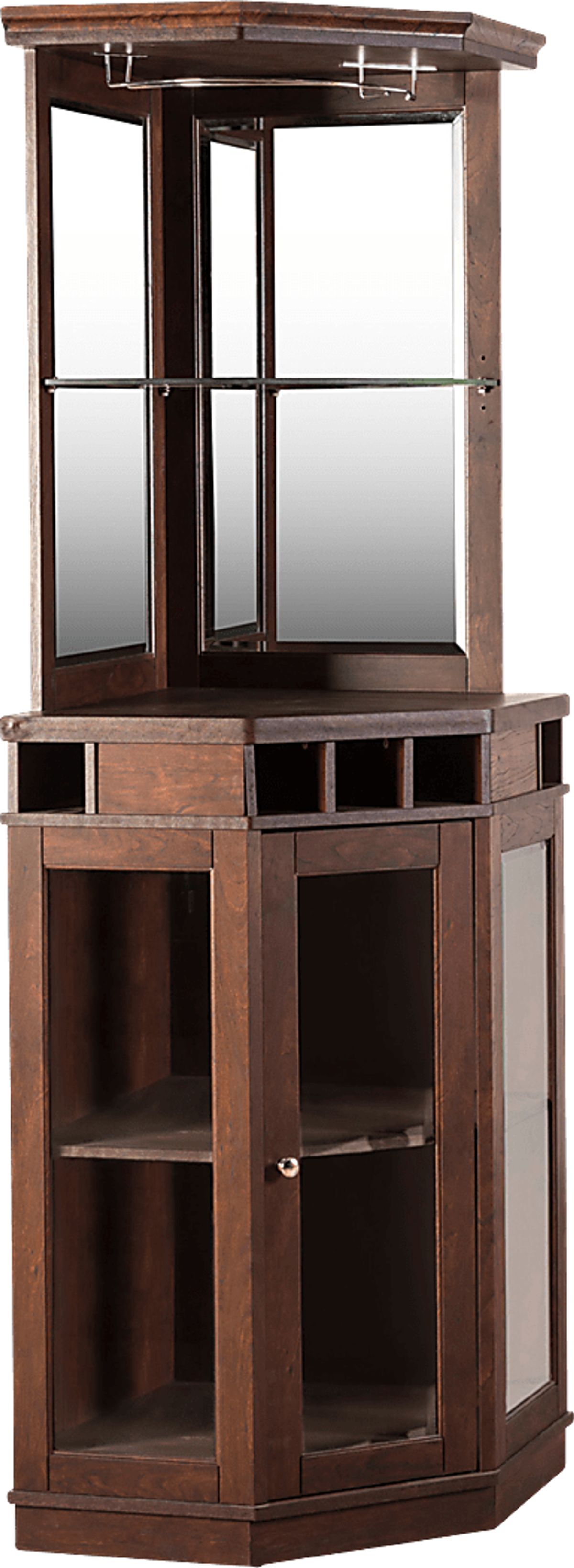 Hylawn Mahogany Dark Wood Bar | Rooms to Go