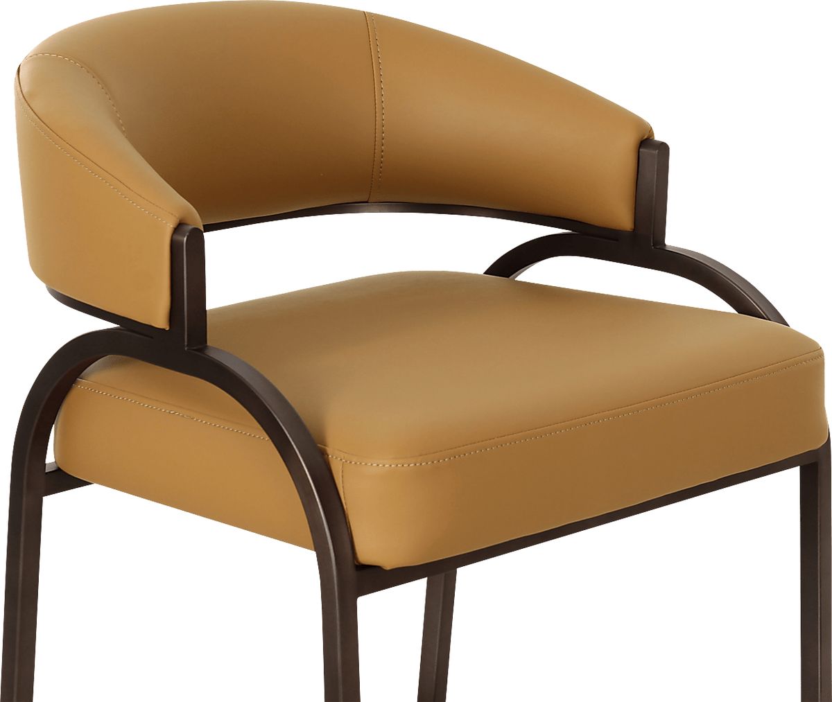 Ibapah II Tan Beige,Brown Polyurethane Fabric Counter Height Stool ...
