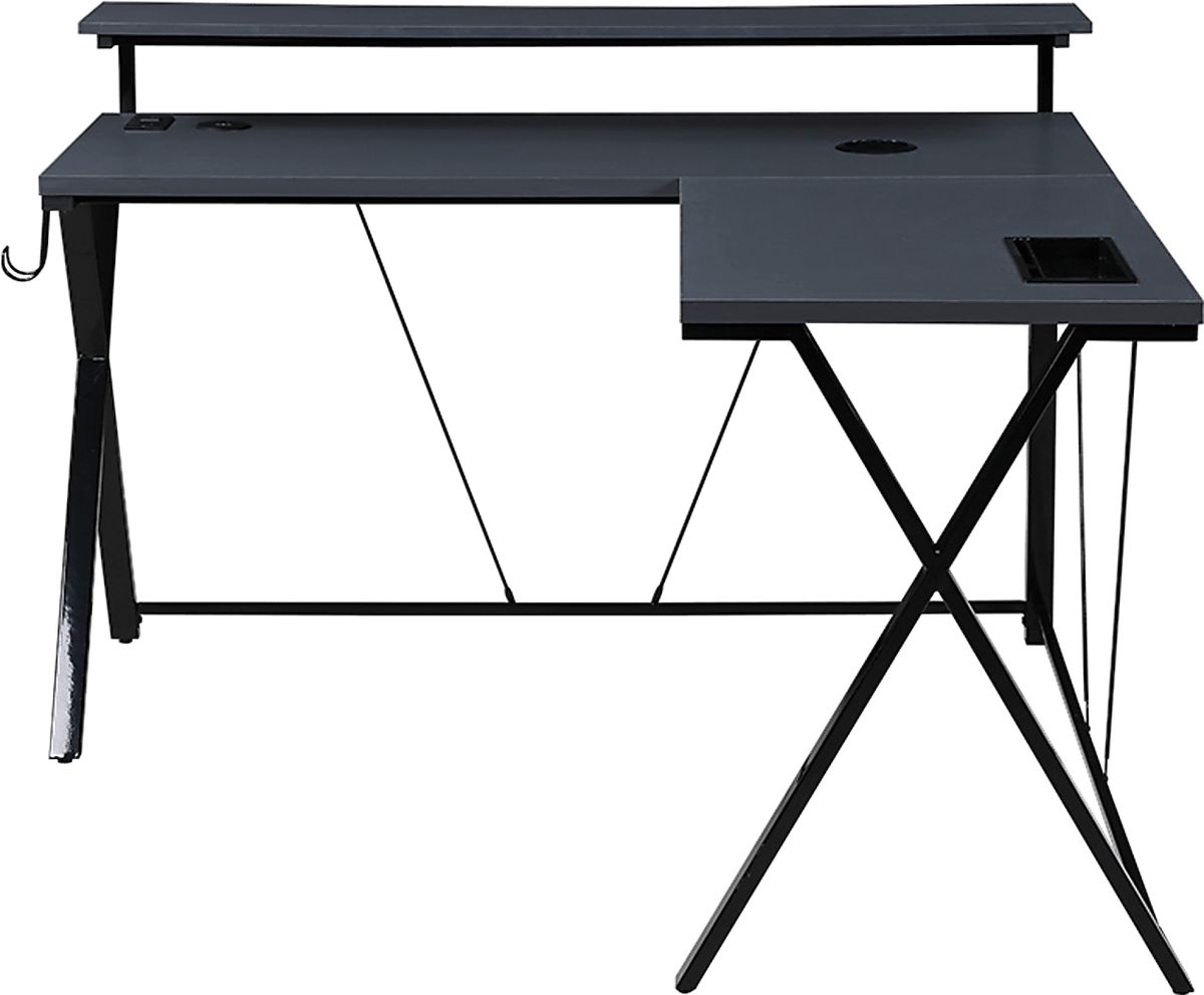 Idris Gray Gaming Desk | Rooms to Go