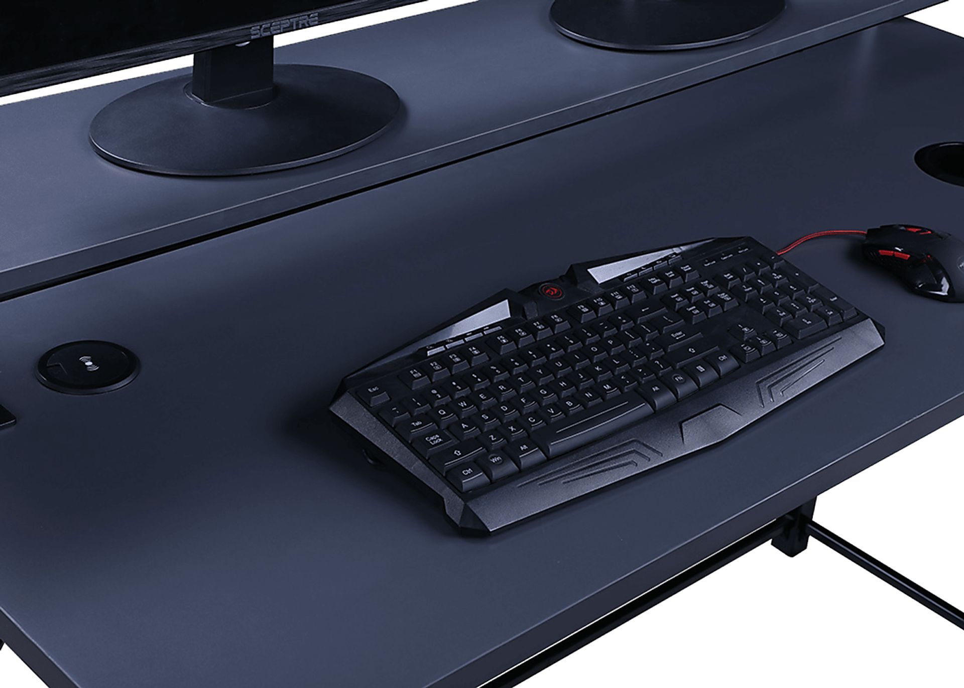 Idris Gray Gaming Desk | Rooms to Go