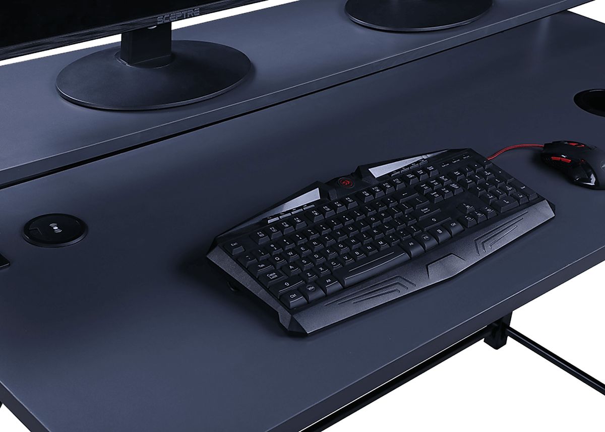 Idris Gray Gaming Desk | Rooms to Go