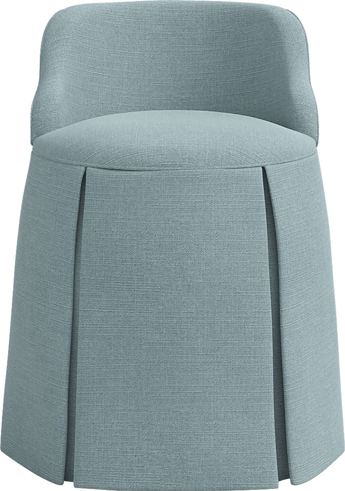 Ifanna Blue Linen,Polyester Fabric Vanity Chair | Rooms to Go