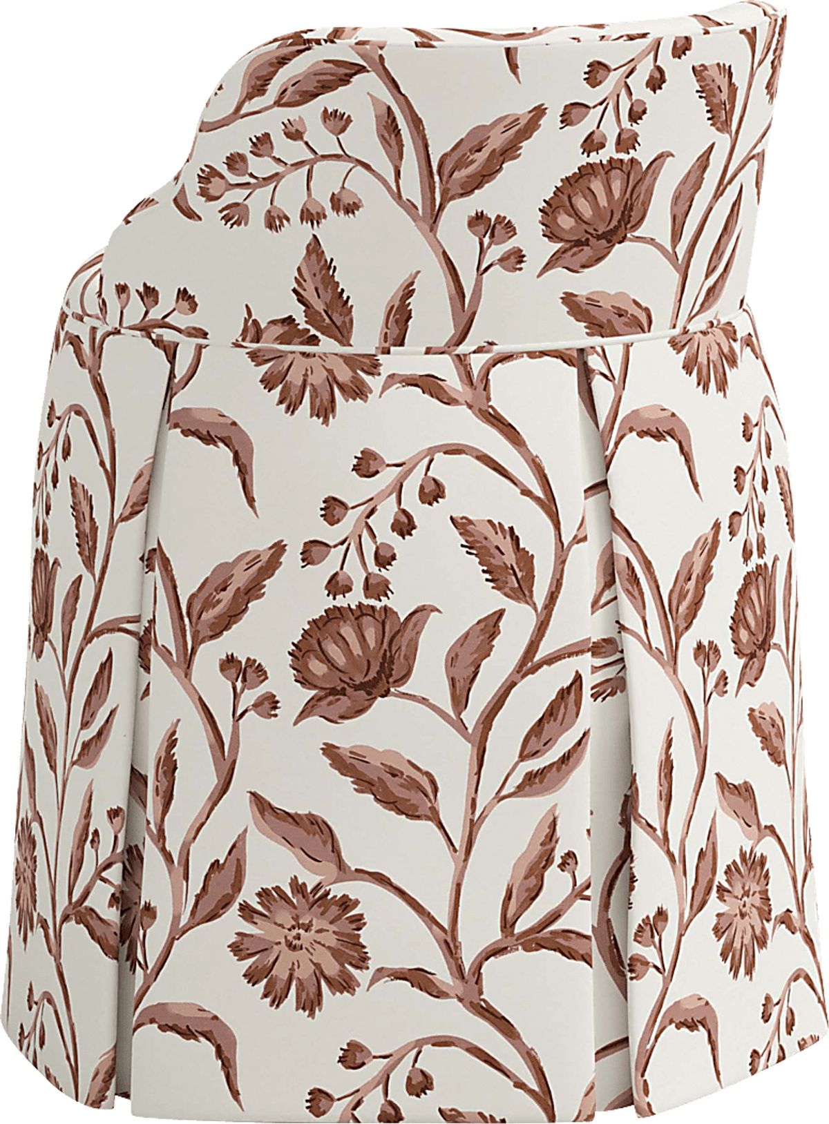 Ifanna Cream Beige Cotton Fabric Vanity Chair | Rooms to Go