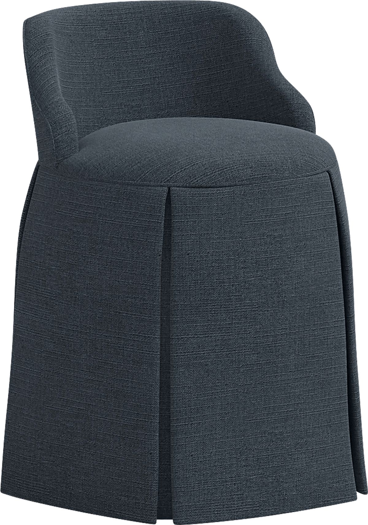 Ifanna Blue Linen,Polyester Fabric Vanity Chair | Rooms to Go