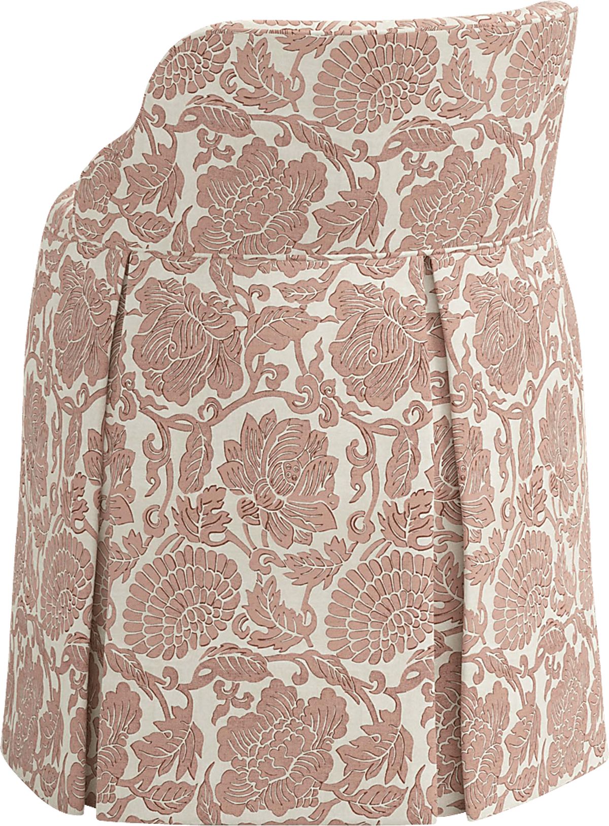 Ifanna Pink Cotton Fabric Vanity Chair | Rooms to Go