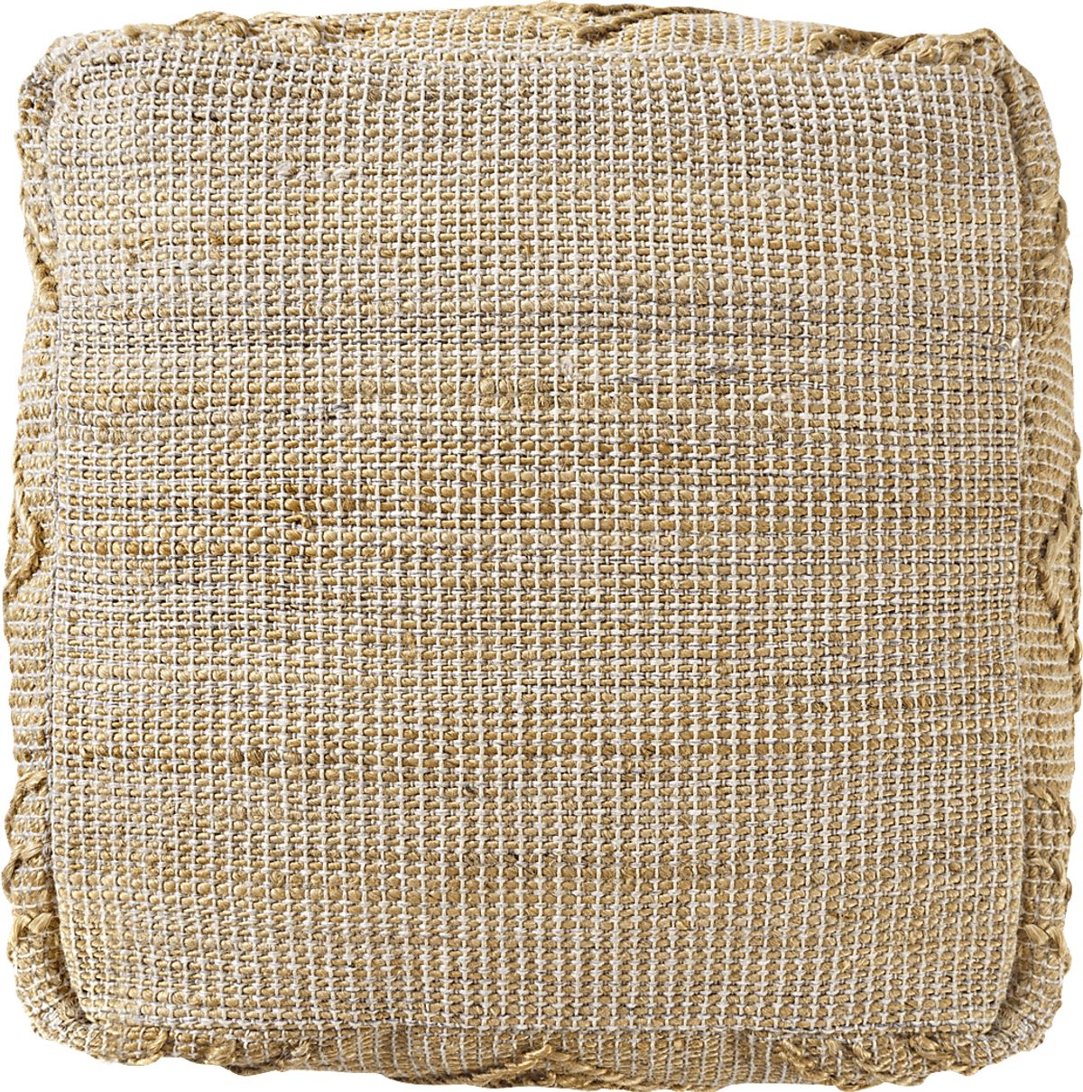 Igri Tan Beige,Brown Cotton,Jute,Wool Fabric Poufs | Rooms to Go