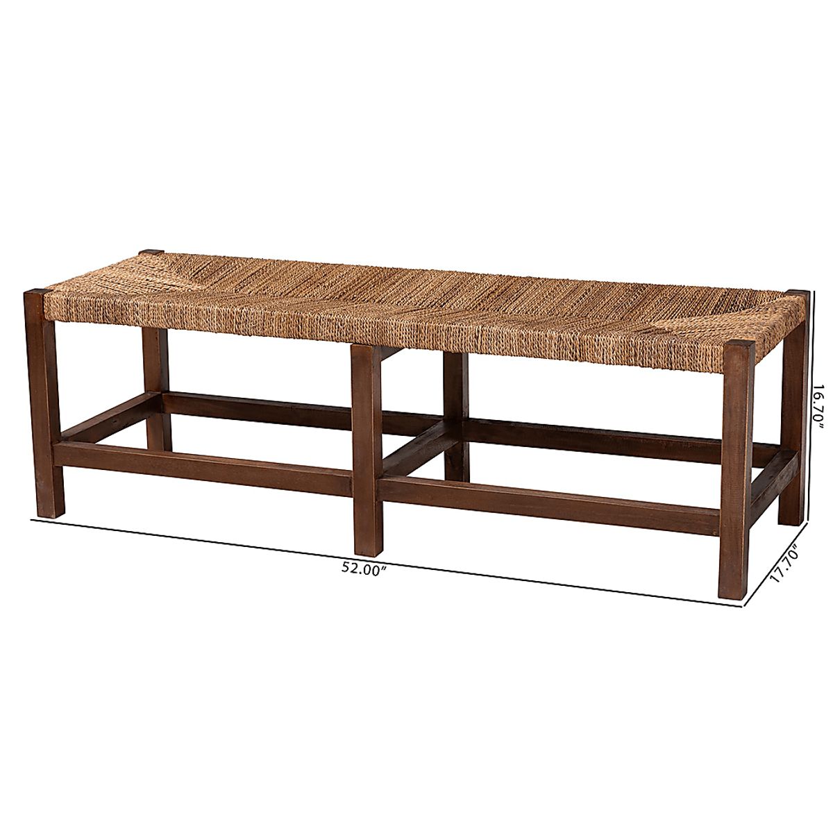 Ihmsen Brown Bench | Rooms to Go